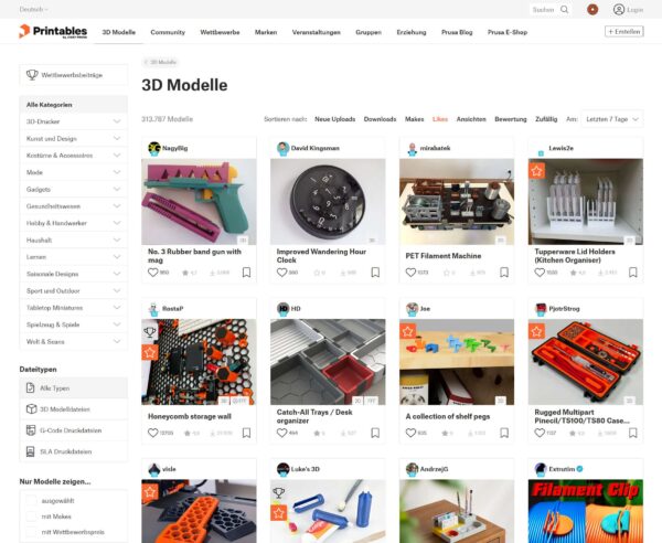 3D Druck Modelle und Vorlagen für deinen 3D Drucker